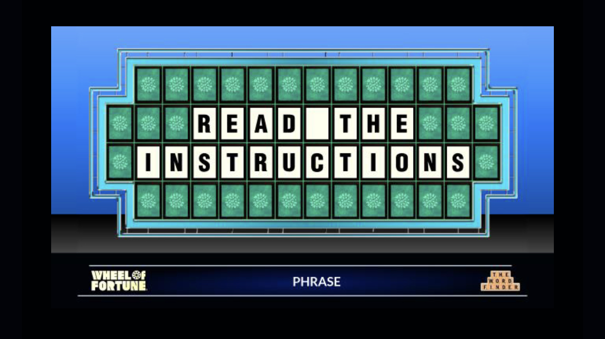 READ THE INSTRUCTIONS – Complete in Him
